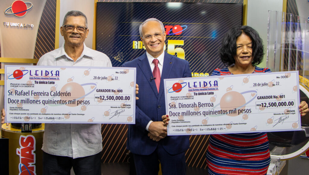 LEIDSA entrega 25 millones a los millonarios números 400 y 401
