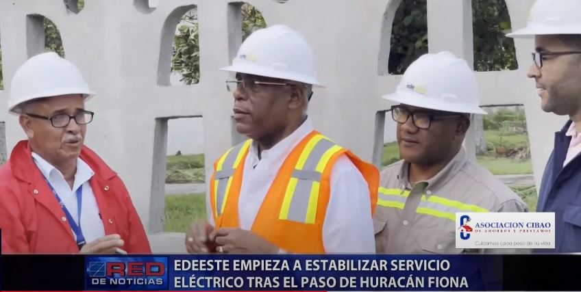 Edeeste estabiliza servicio eléctrico tras paso de Fiona