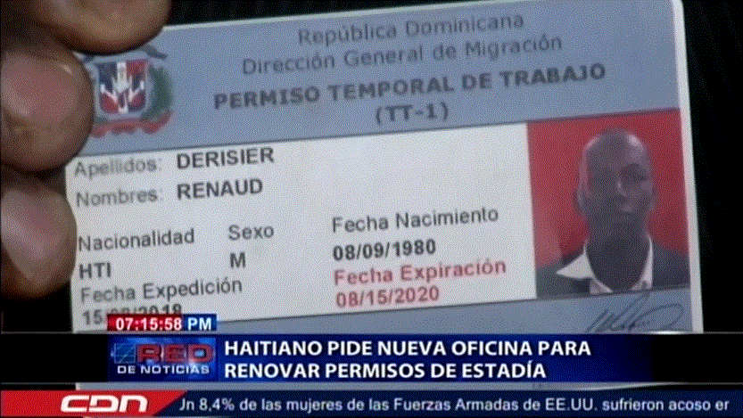 Ciudadano de Haití pide nueva oficina para permisos