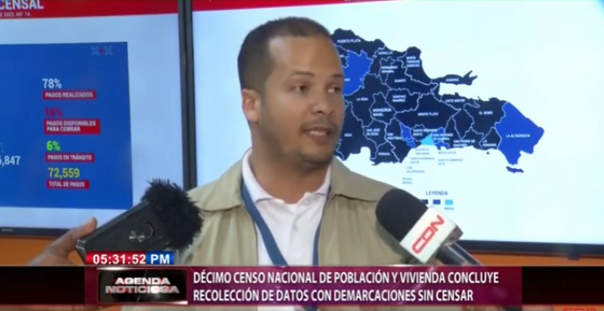 Censo Nacional concluye con demarcaciones sin censar