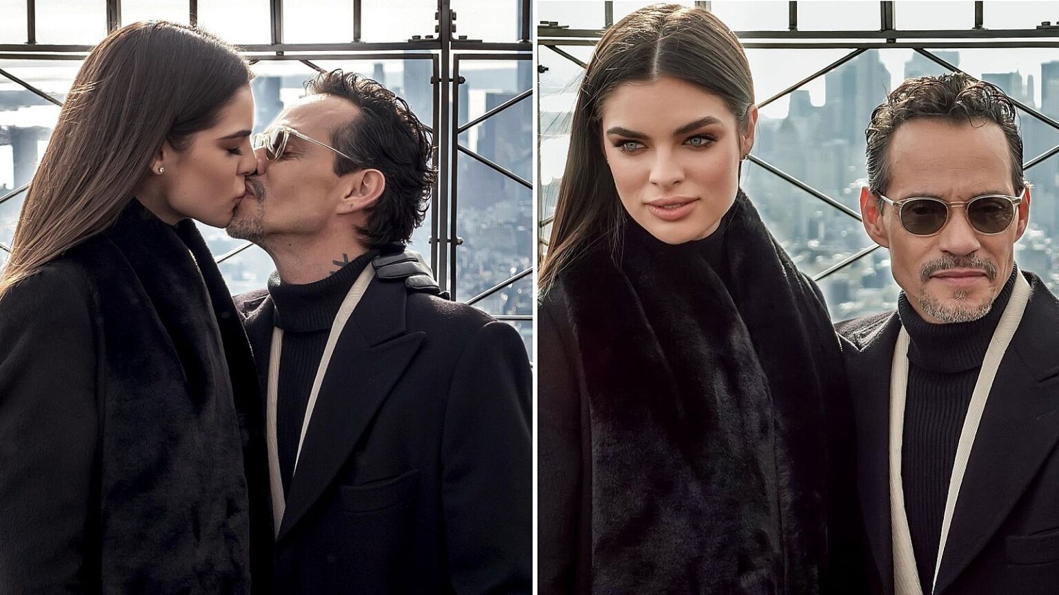 Marc Anthony y Nadia Ferreira gritan su amor sobre New York