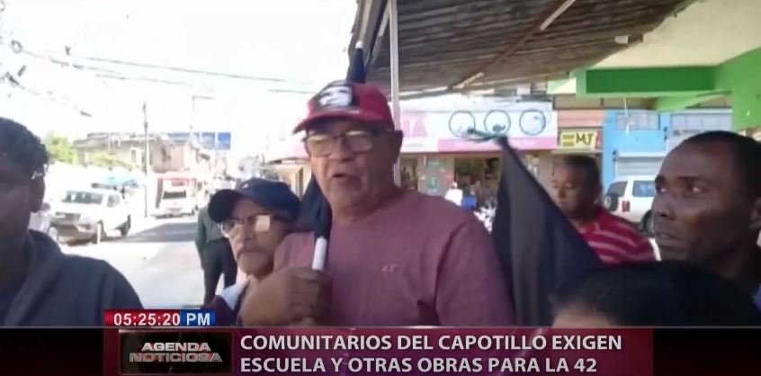 En el Capotillo exigen escuela y otras obras para la 42