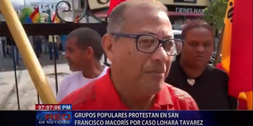 Protestan en San Francisco Macorís por caso Lohara Tavarez