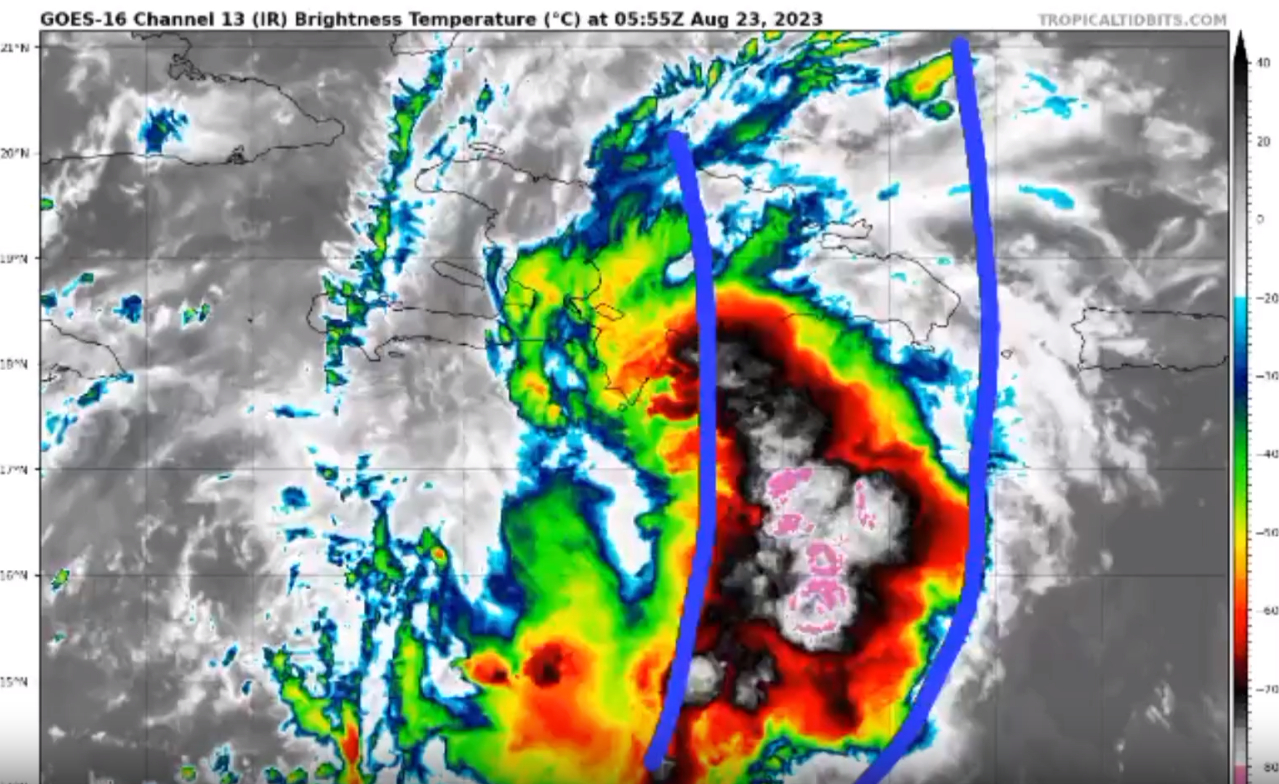 Tormenta Franklin aumenta velocidad a punto de tocar tierra en RD
