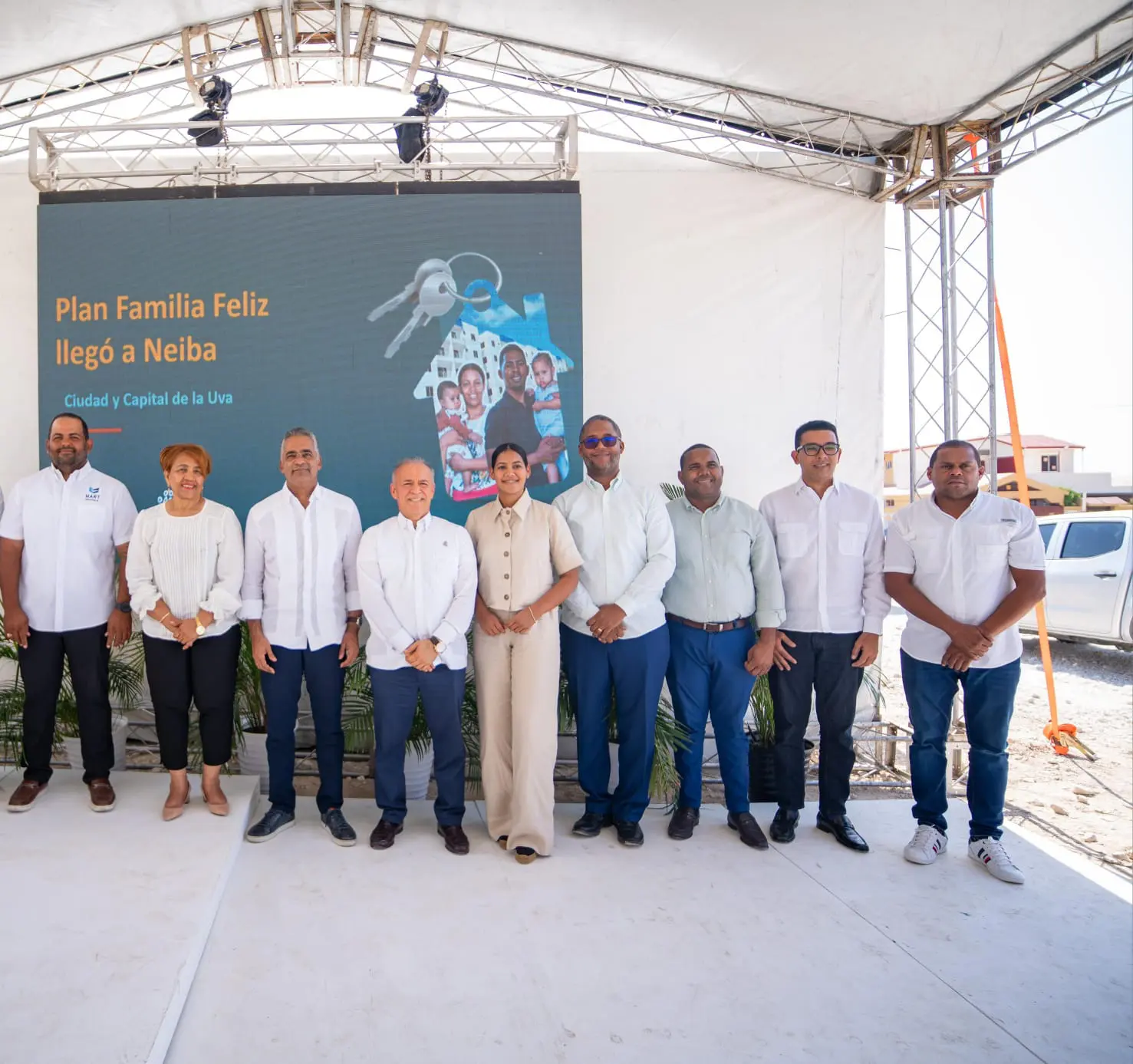 Neiba le da la bienvenida Plan Nacional de Viviendas Familia Feliz