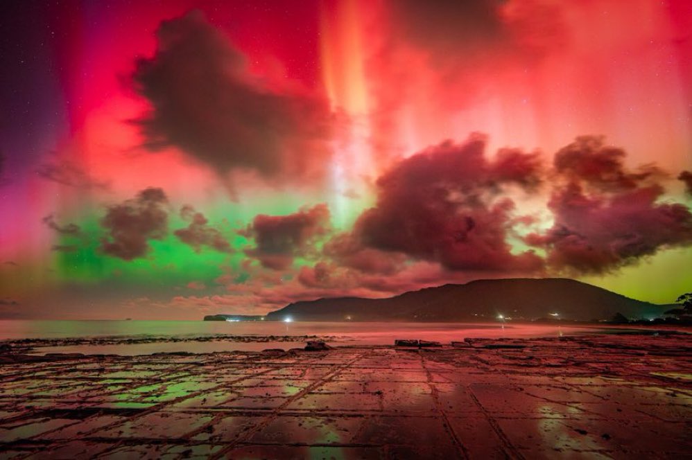 Las impresionantes imágenes que dejó la tormenta solar