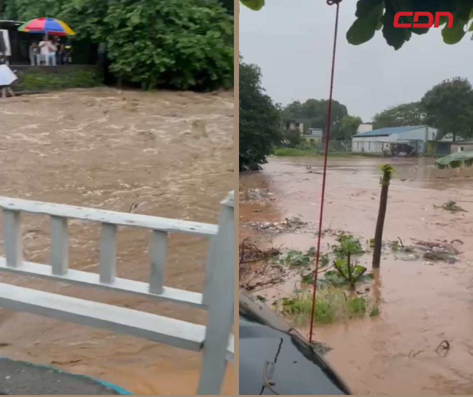 Fuertes inundaciones en el Cibao; COE aumenta provincias alerta