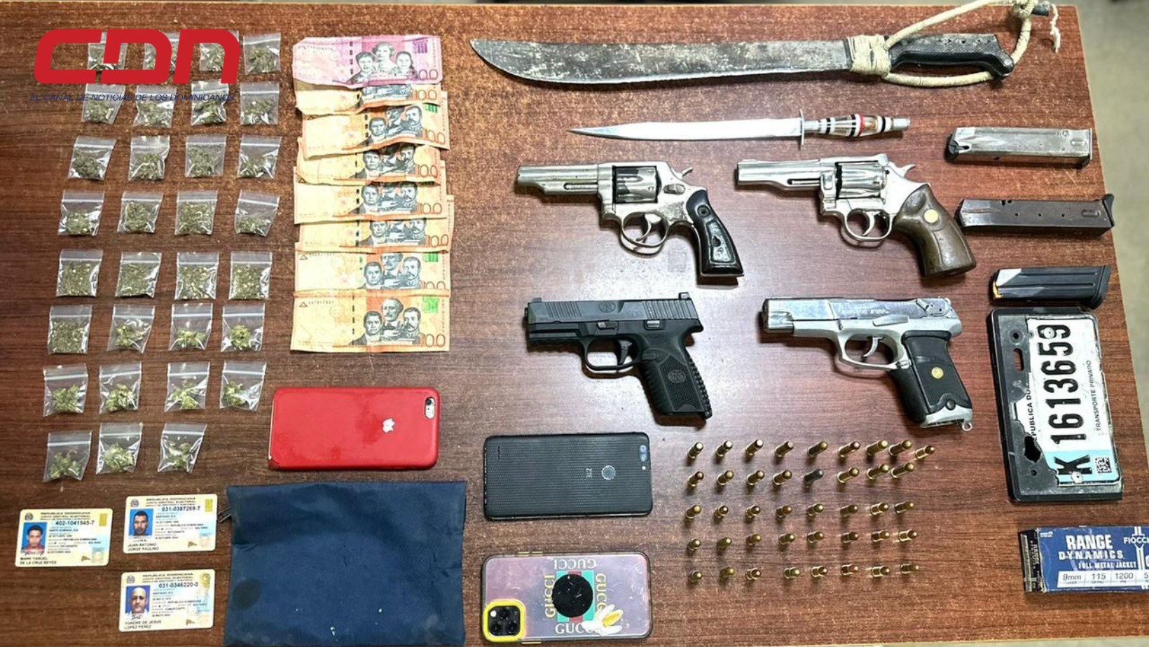 Incautan Armas De Fuego Ilegales Y Drogas En Santiago