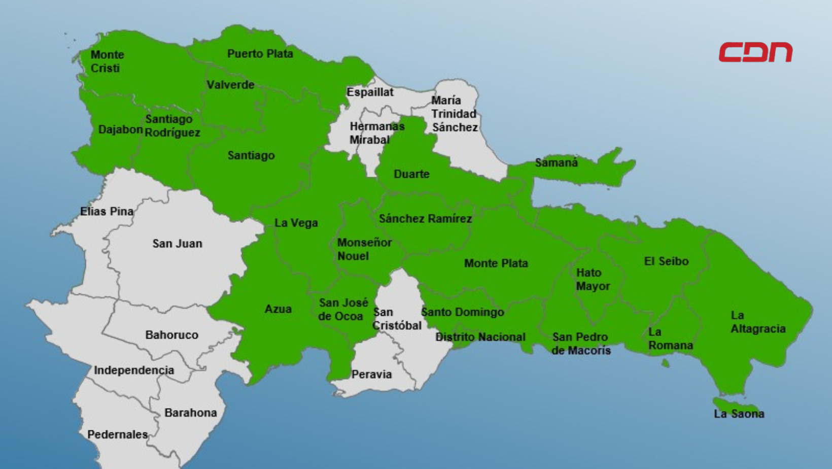 COE mantiene 21 provincias en alerta verde por vaguada