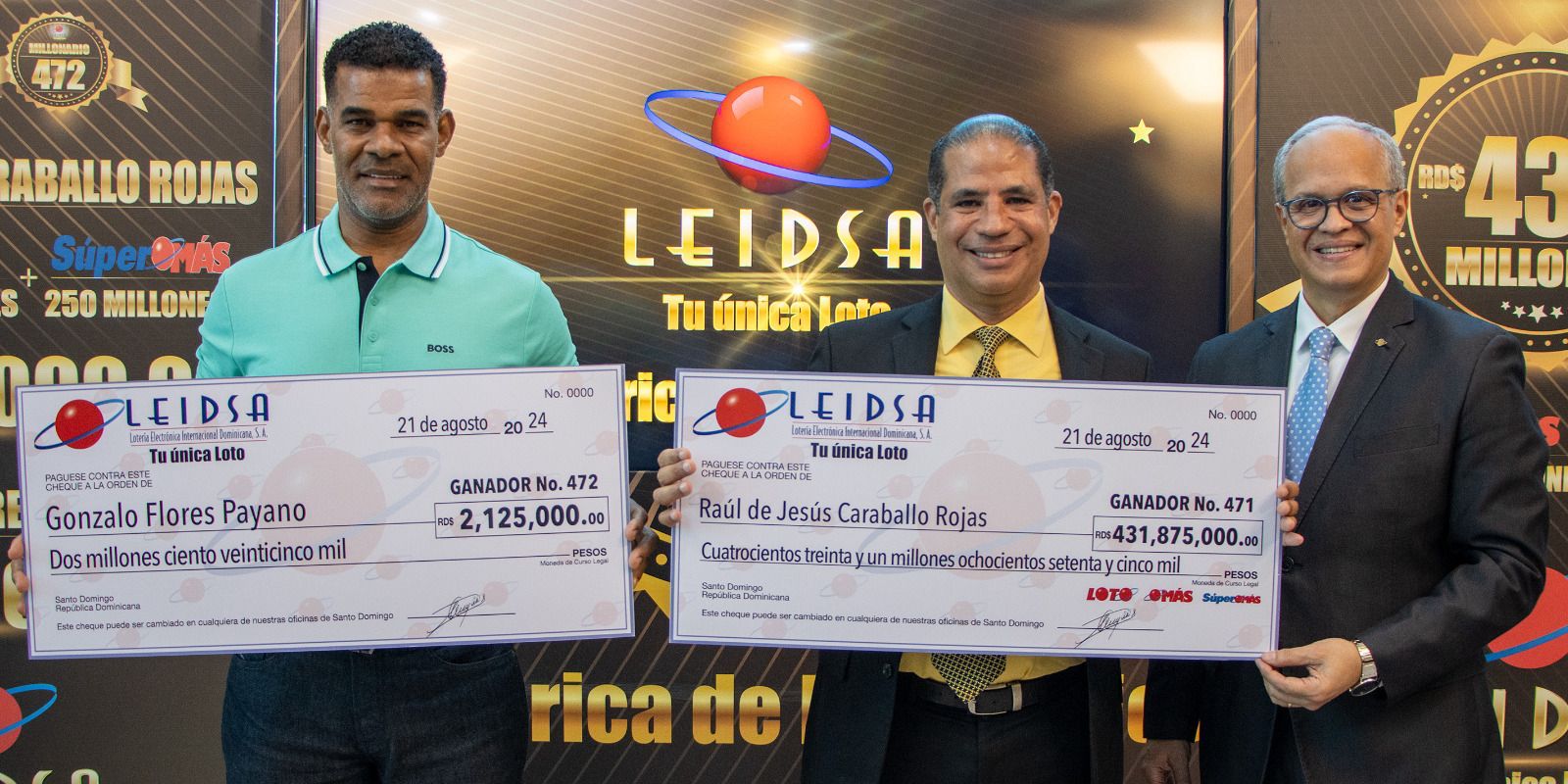 Leidsa entrega 434 millones a los ganadores de los sorteos