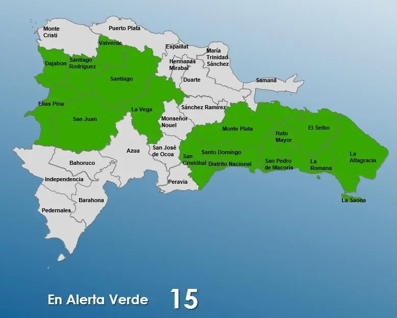 15 provincias en alerta por efectos de la tormenta tropical Earl