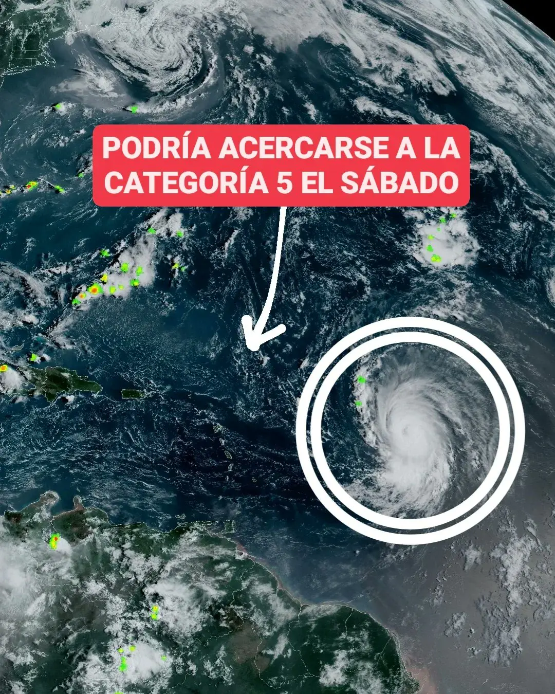 Huracán Lee se fortalece y podría llegar a categoría 5