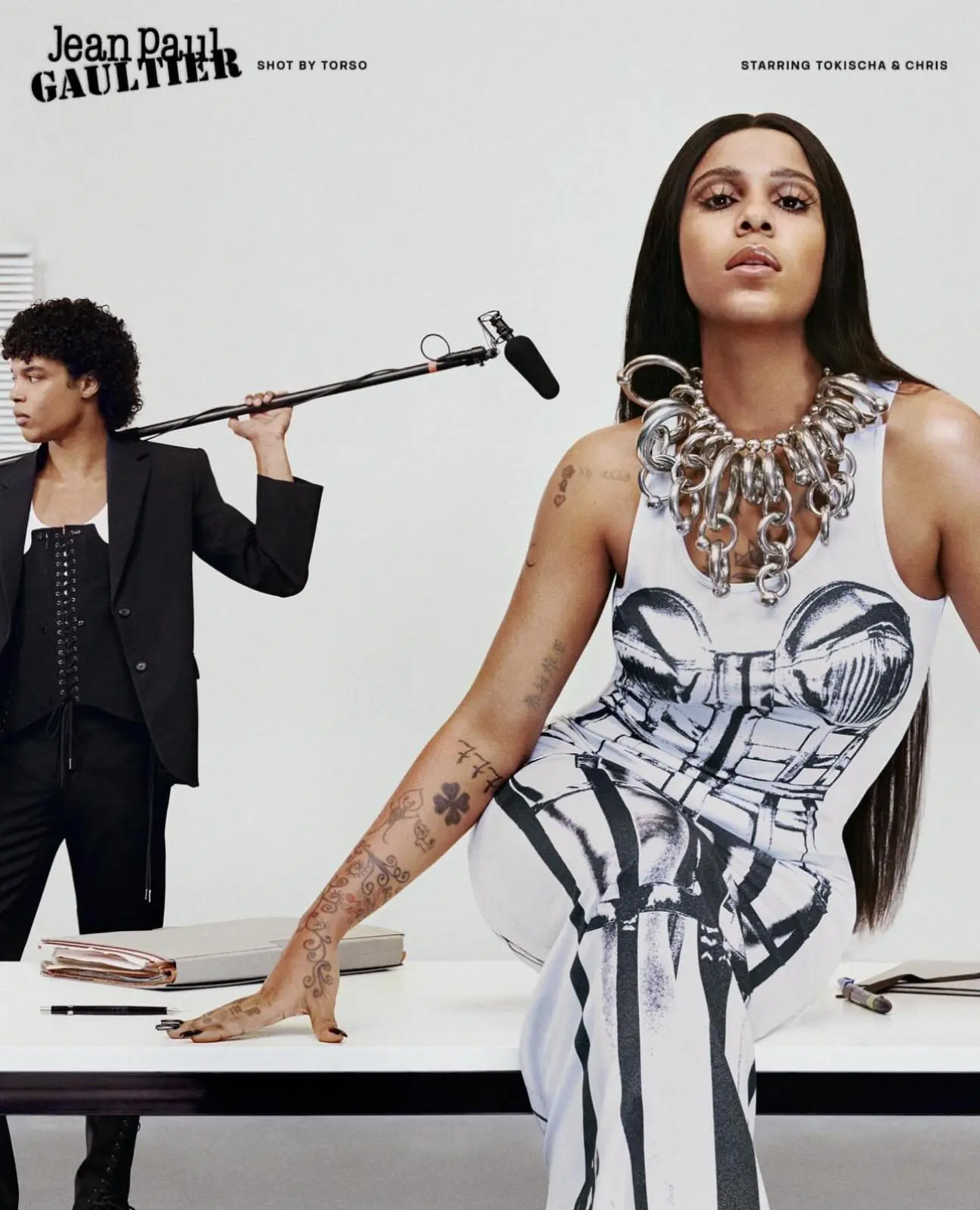 Tokischa nueva imagen de la campaña Très Gaultier de Jean Paul Gaultier