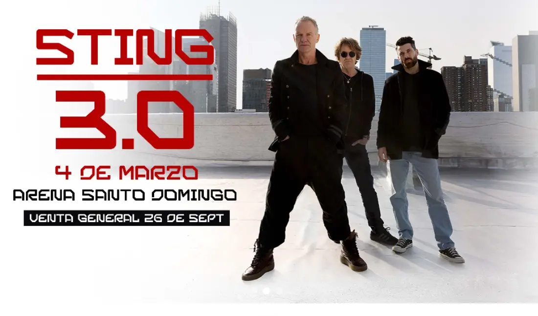 Sting anuncia regreso a RD con su gira mundial 3.0