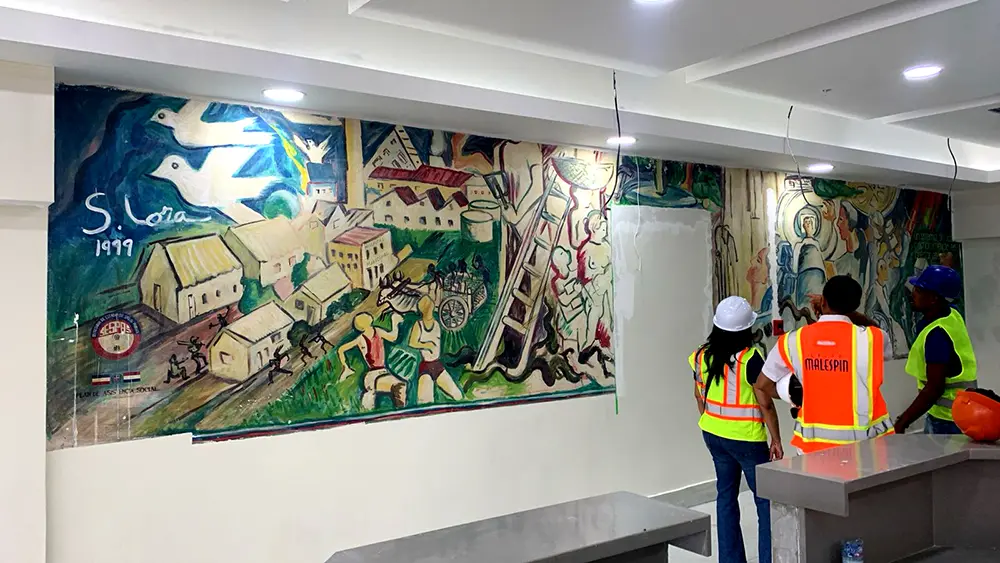 Un mural destruido pone en tensión el tema patrimonio - Periódico elCaribe