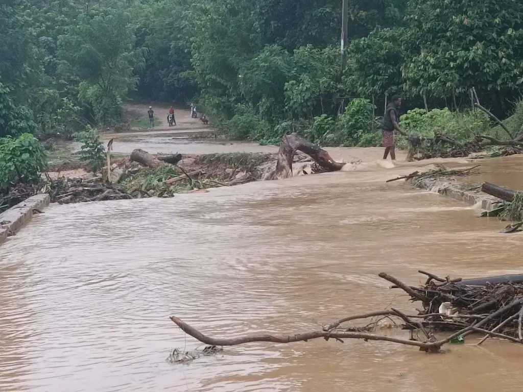 Lluvias inundan sectores de San Juan de la Maguana