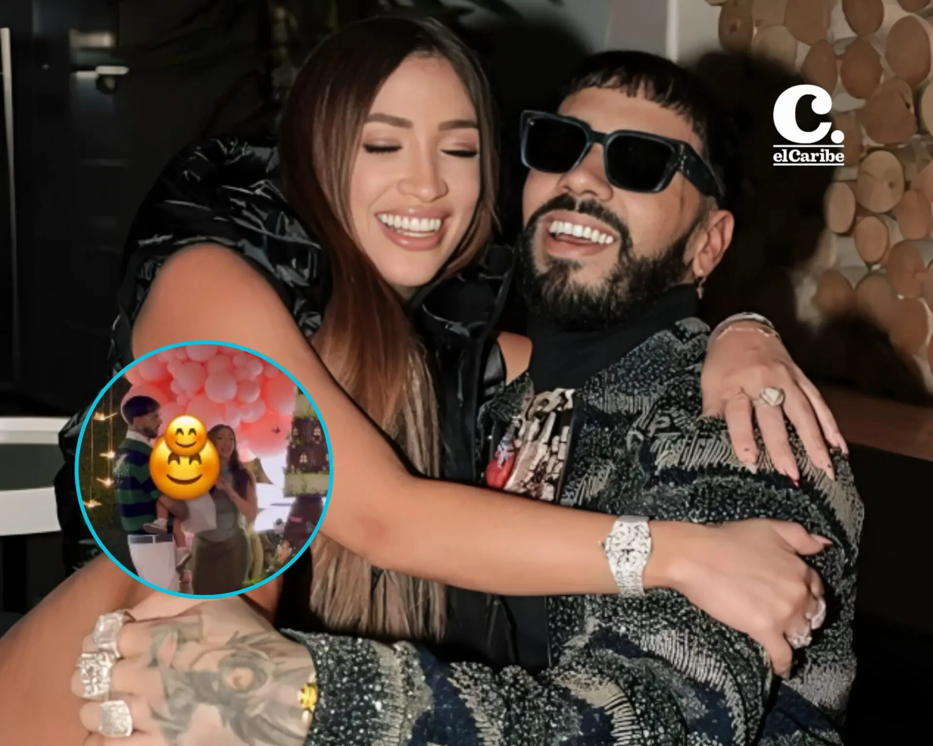 Anuel AA y Laury festejan juntos el primer año de Emma Luna