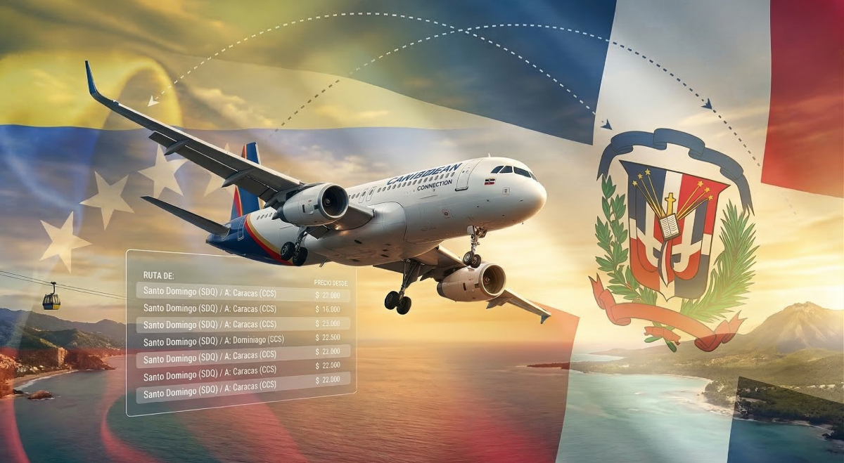 Vuelven vuelos entre RD y Venezuela: rutas y precios